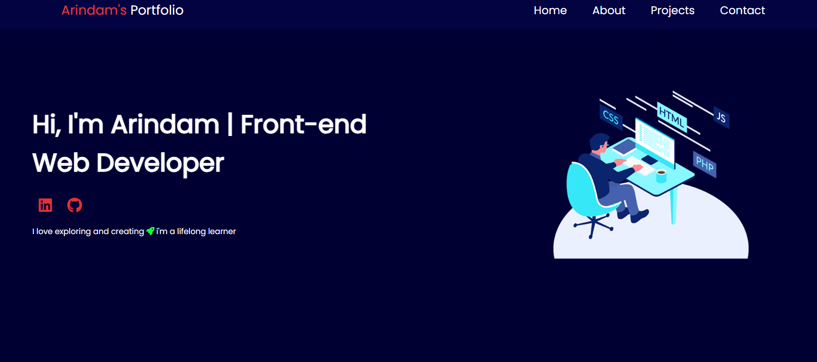 Arindam's Personal Portfolio